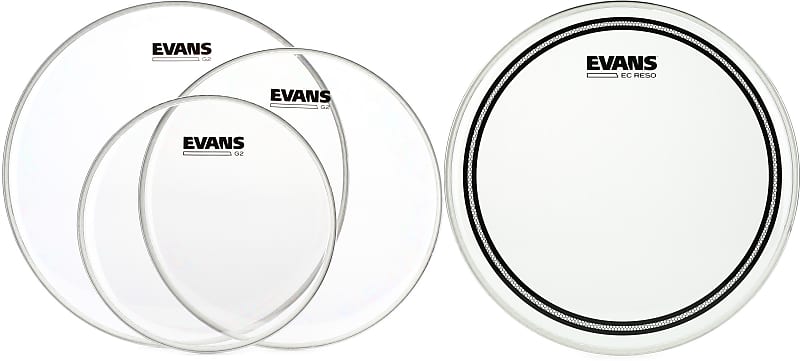 Evans G2 Clear 3-piece Tom Pack - 10/12/14 inch Bundle with | Reverb