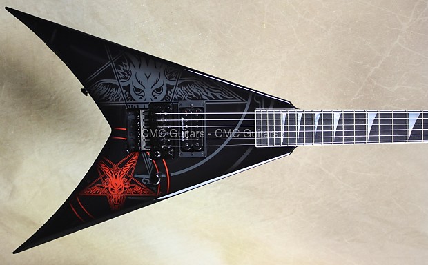 Jackson USA Custom Shop KV2 King V 1 Hum Baphomet Black | Reverb