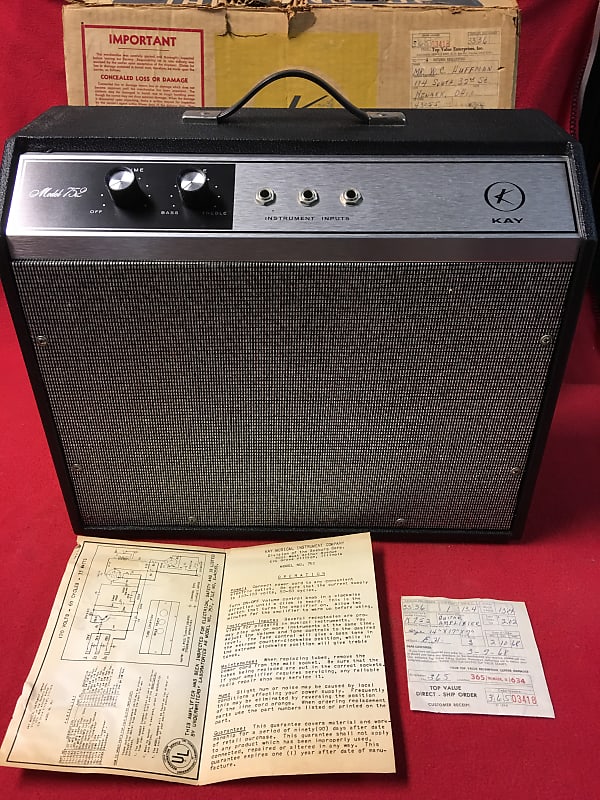 Kay Model 752 Tube Guitar Amplifier in Excellent condition | Reverb