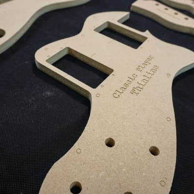 Guitar Templates ~ Telecaster Classic Player Thinline ~ 1/2" | Reverb