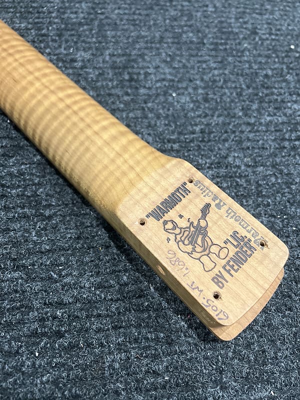 Warmoth Neck Roasted AAAAA Flame Maple | Reverb