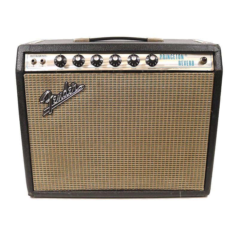 Vintage Fender Princeton Reverb 12W 1x10 Tube Combo Amp 1972 | Reverb