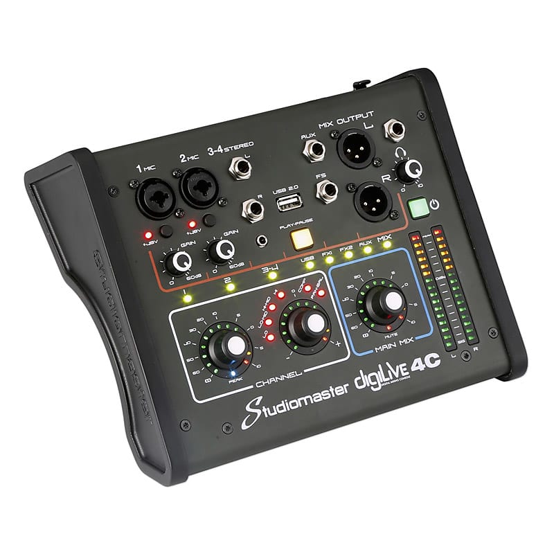 Studiomaster DigiLive 4C 4 Input Compact Digital Mixer | Reverb