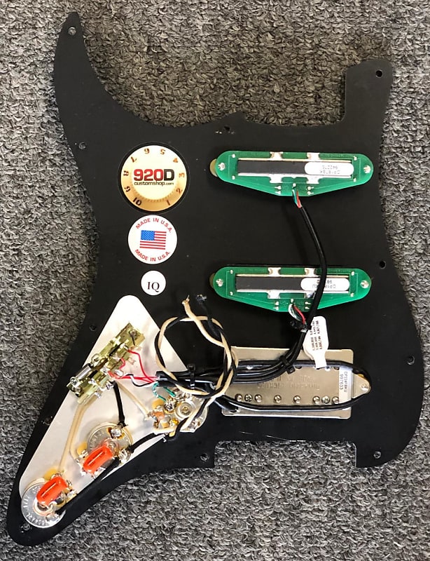 920D Andy Timmons HSS Pre-Wired Pick Guard Assembly Black | Reverb