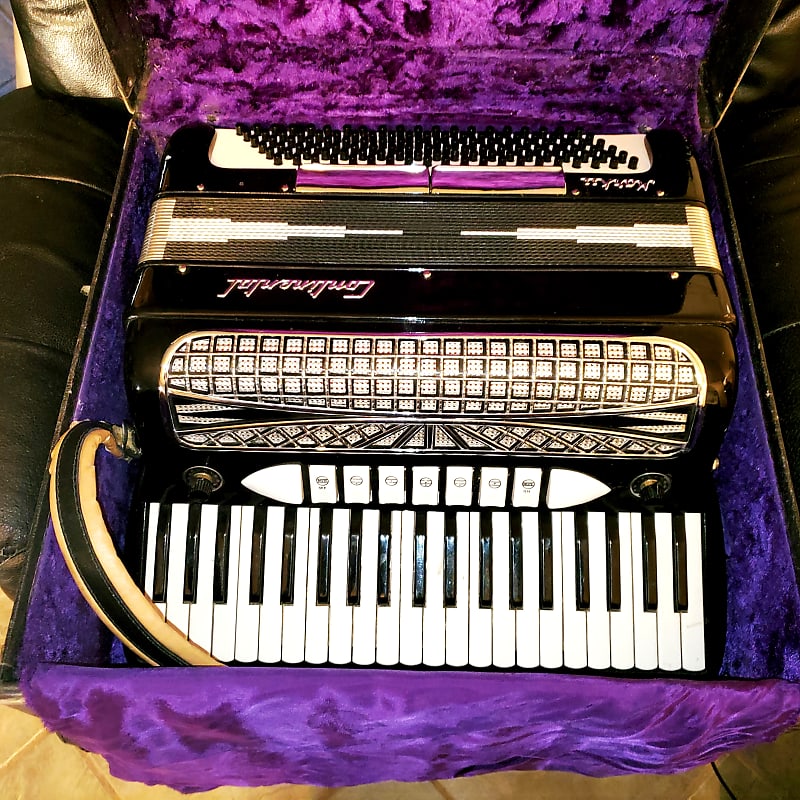 Continental Mark II Italian Accordion 50's, black, white and | Reverb