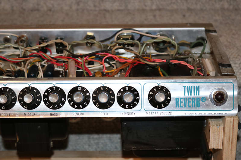 Vintage 1970s Fender Twin Reverb Chassis - Working - 135 | Reverb