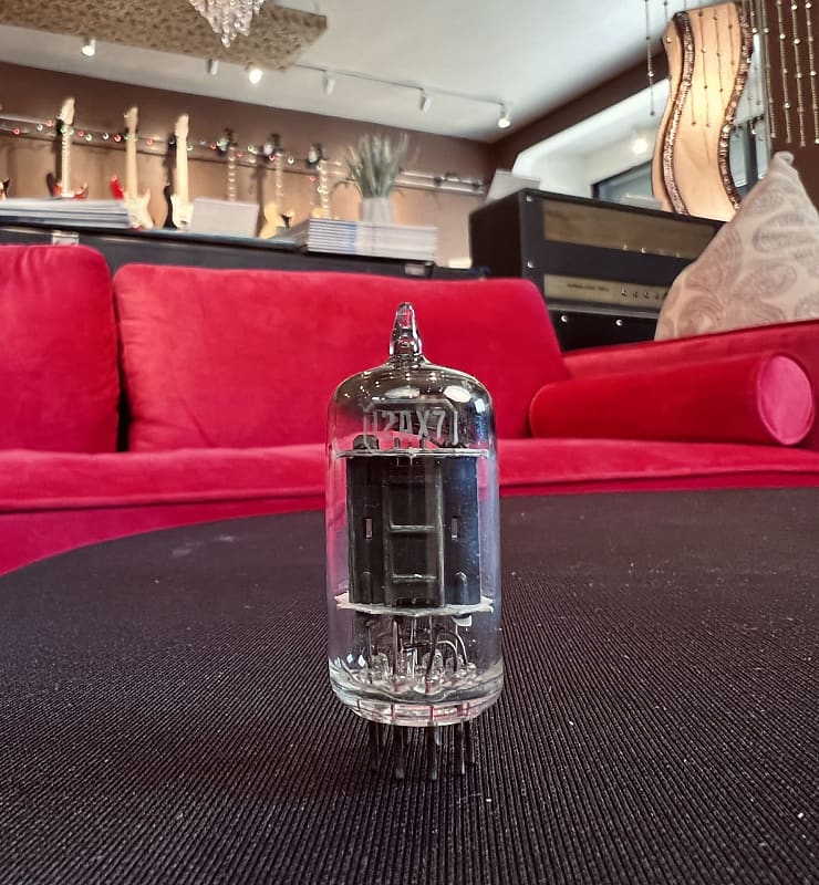 12AX7 RCA Black Plate Vintage Pre-Amp Tube - Hot Rod Your Amp | Reverb