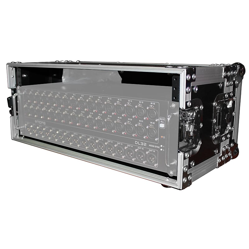 ProX X-4U7D 4U Deluxe Effects Rack 7" Deep Rail to Rail with | Reverb