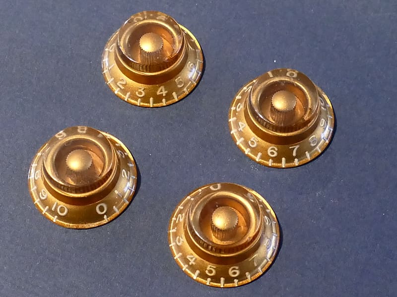 Gibson Gold bonnet knobs 1958 - 1959 | Reverb UK