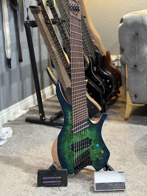 Agile Chiral Parallax 82528 2020 Satin Green/ Blue Headless | Reverb