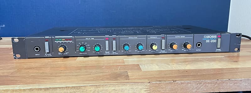 Boss DE-200 Vintage Digital Delay Rack Unit 1980s | Reverb UK