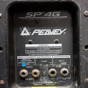 Peavey SP4G USA Made Dual 15" Black Widow w/ Horn Passive | Reverb