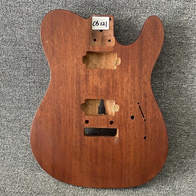 Mahogany Wood Telecaster Tele Style Guitar HH Body with Maple | Reverb