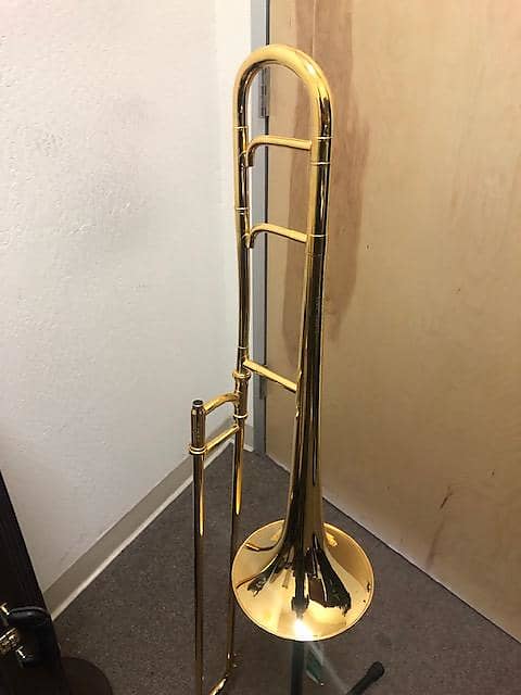 Schmelzer Model 2 Tenor Trombone Gold Plated! | Reverb