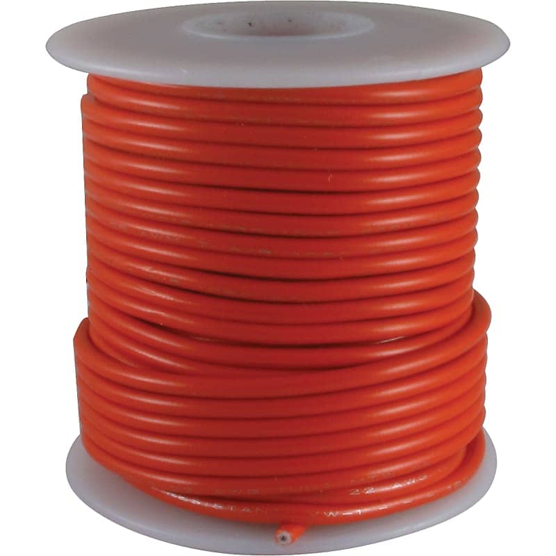 Wire - 22 AWG Solid Core, PVC, 600V, 50 Foot Roll, Color: | Reverb