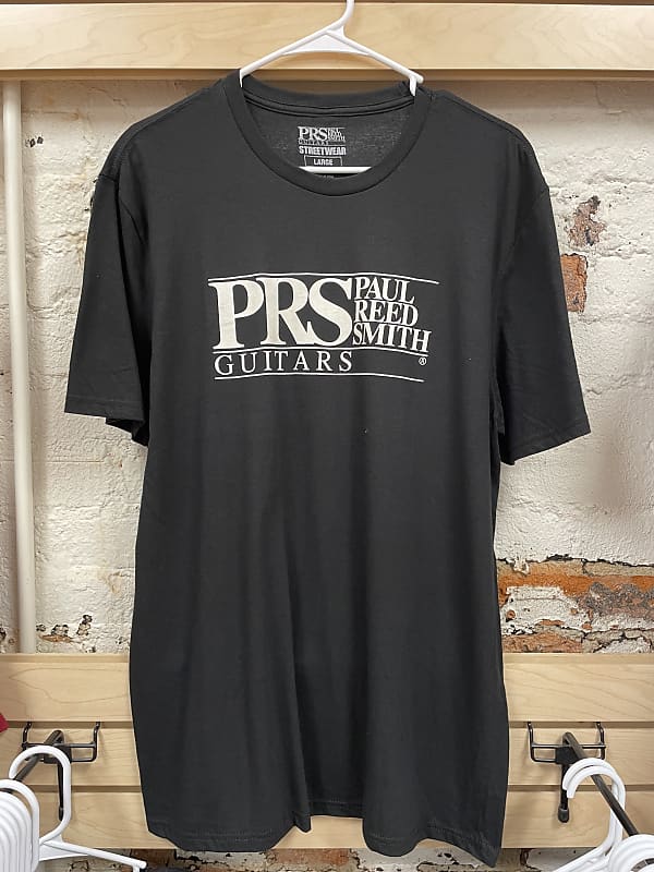 PRS Block Logo T-Shirt (Size M)- Black | Reverb