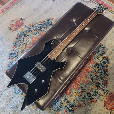 2008 BC Rich Warlock Bass - Revenge Onyx Black w/ Widow | Reverb