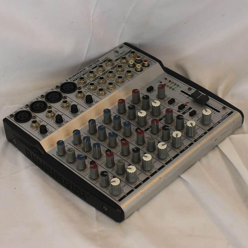 Behringer Eurorack UB1202 Silver 12-Input 2-Bus Mic / Line | Reverb