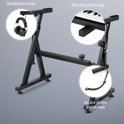 Donner Keyboard Stand, Z-style Heavy-Duty Piano Stand, | Reverb
