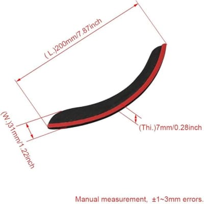 Ebony Guitar Arm Rest with DIY Self Adhesive Parts | Reverb