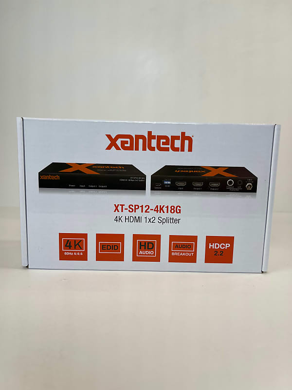 Xantech 4k HDMI 1x2 Splitter XT-SP12-4K18G | Reverb