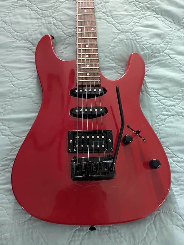 Harmony Super Strat HSS - Red | Reverb