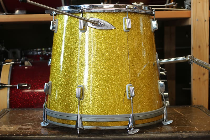 1960's Trixon 'Telstar' outfit in Yellow Sparkle | Reverb