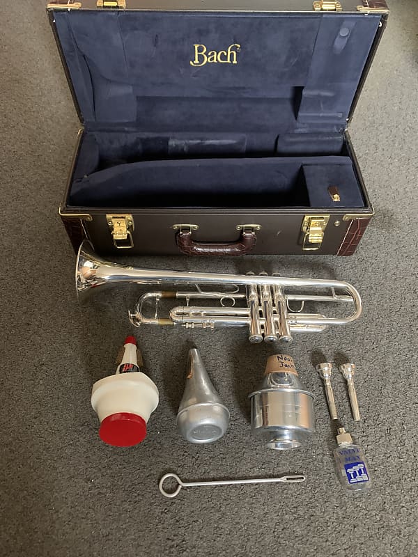 Bach Model 37 Silver Stradivarius Trumpet w/OHSC & | Reverb