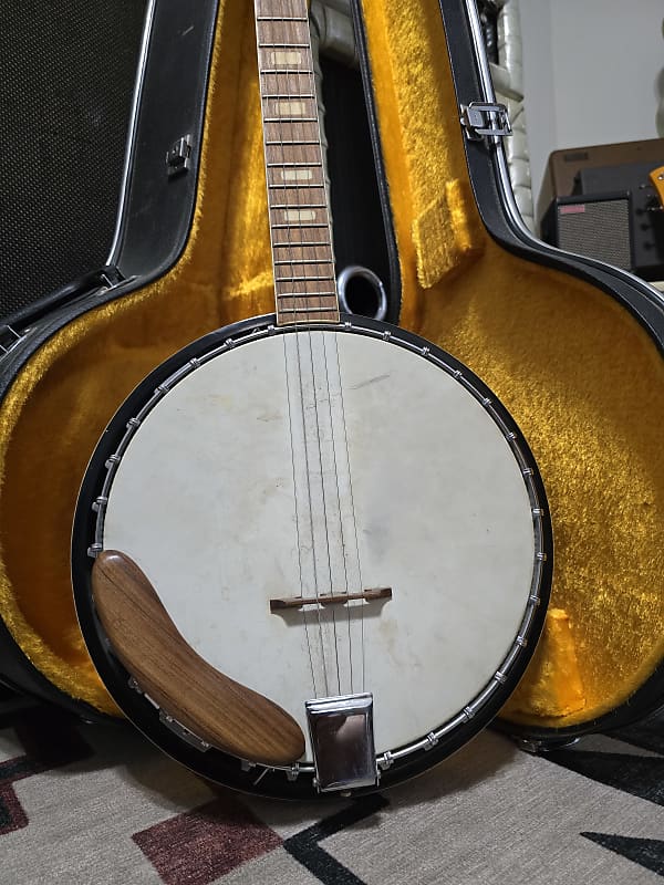 Vintage Made In Japan Hondo HB-75 5 String Banjo W/HSC | Reverb