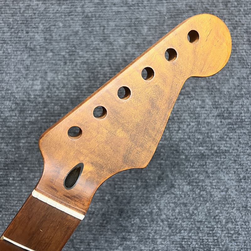 Roasted Maple Guitar Neck Strat Style Canadian Maple 22F | Reverb