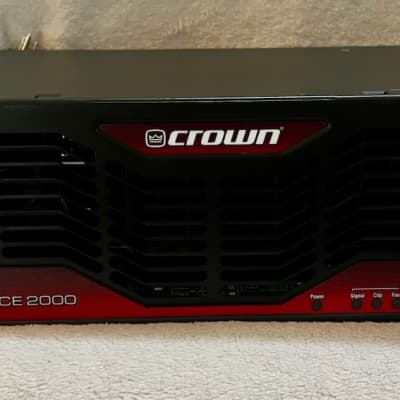 Crown CE2000 2-Channel Power Amplifier 2000s Black and Red | Reverb