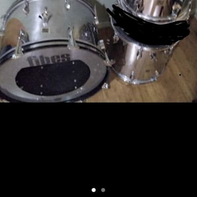 4 piece Fibes Drums Chrome with mount | Reverb