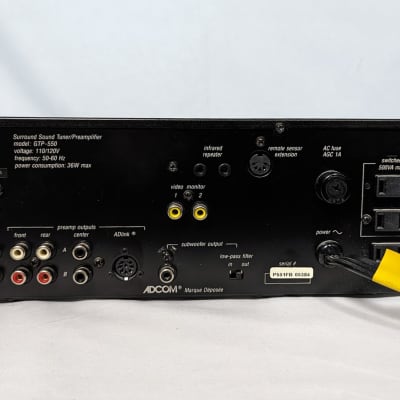 Adcom GTP-550 Surround Sound Tuner Preamplifier | Reverb