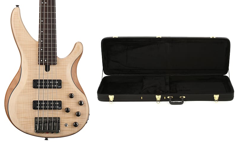 Yamaha TRBX605FM Bass Guitar - Natural Satin Bundle with | Reverb