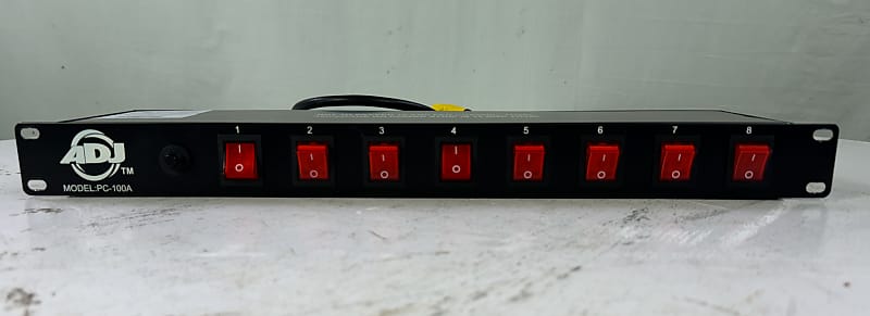 American DJ PC-100A 8-switch Rackmount Power Center | Reverb