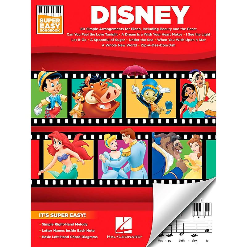 Hal Leonard Disney - Super Easy Songbook | Reverb