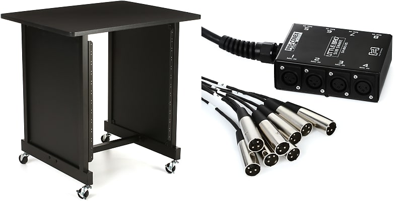 On-Stage Stands WSR7500B Rack Cabinet - Black Bundle with | Reverb