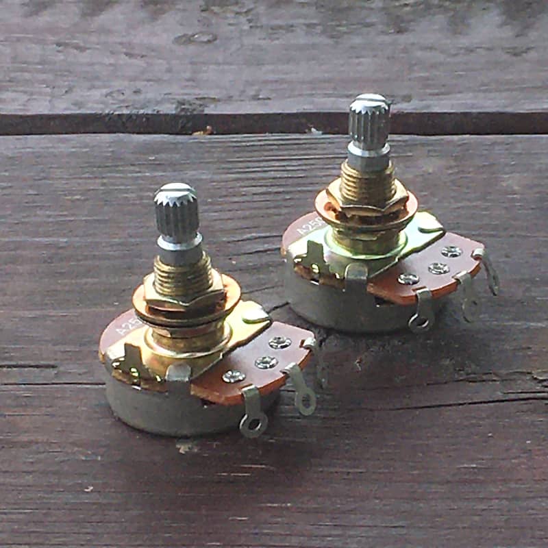 2 A250K Electric Guitar Strat Tele Micro ALPHA Pots 5N3 Full | Reverb