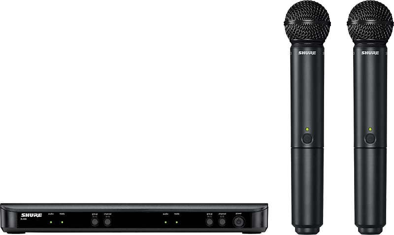 Shure BLX288/SM58 Dual Channel Wireless Handheld Microphone | Reverb