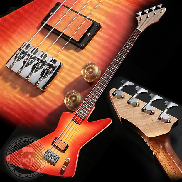 Tim Whitehouse Red Sunburst 4-string Bass Guitar | Reverb UK