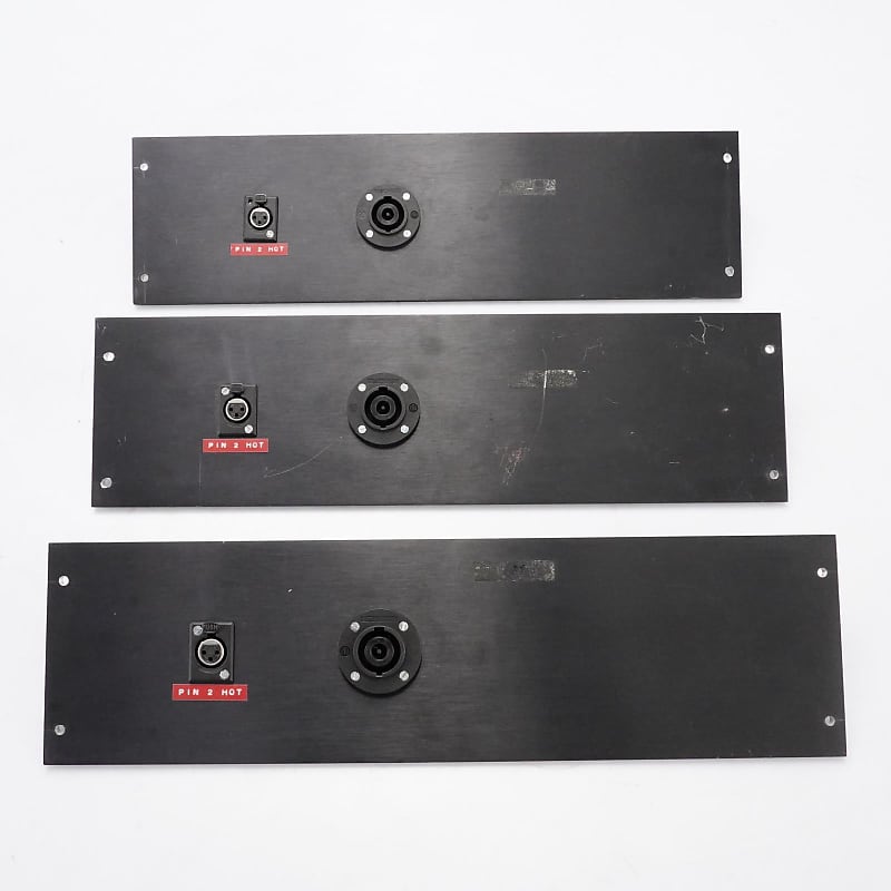 3 Blank XLR & Speakon 3U 3-Space Rackmount Spacer Panels | Reverb