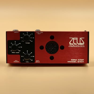 Zeus Audio Systems Mini-Amp Model 8401 Anodized Red PreAmp | Reverb