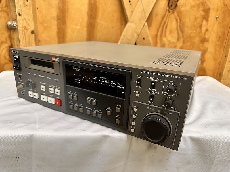 Sony PCM-7040 DAT Rack-Mountable Digital Audio Recorder AS-IS | Reverb