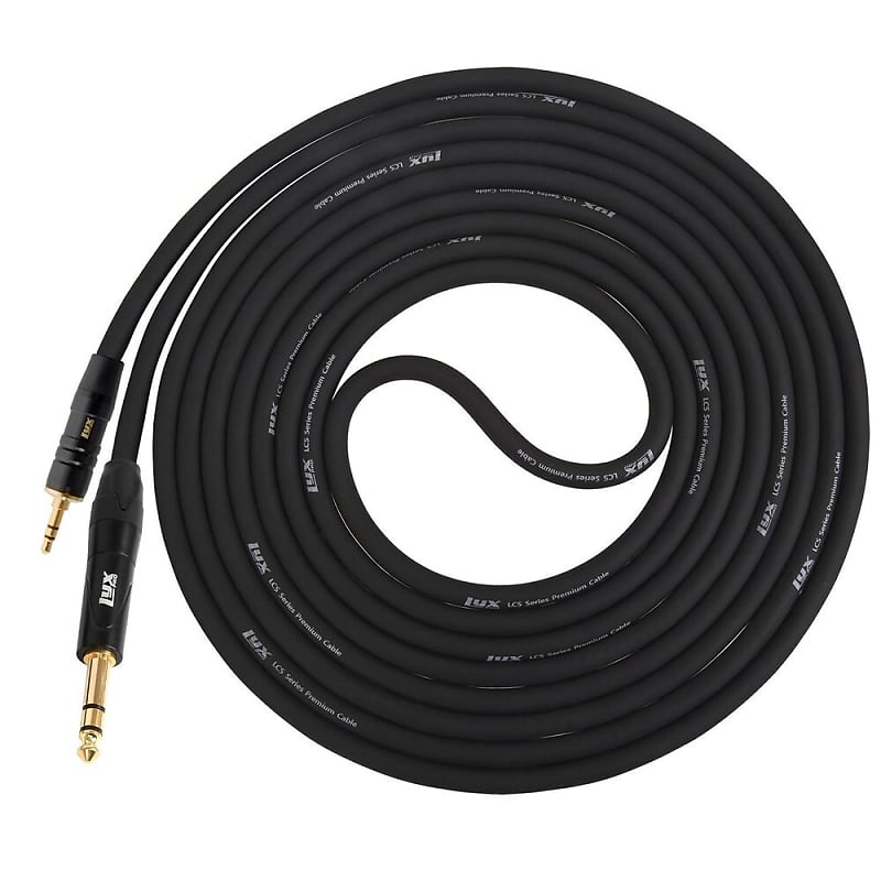 3.5mm TRS to 1/4" TRS Balanced Cable 10 feet Male to Male | Reverb