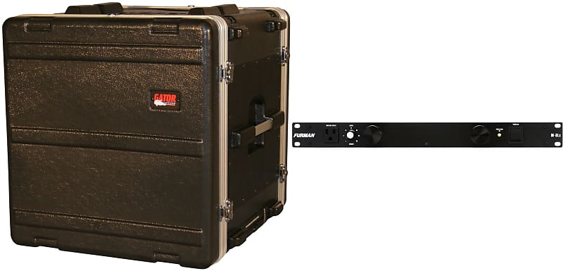 Gator GRR-10L Rolling Rack Case Bundle with Furman M-8Lx | Reverb