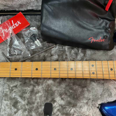Fender 0118012795 American Ultra Stratocaster, Maple Coral | Reverb