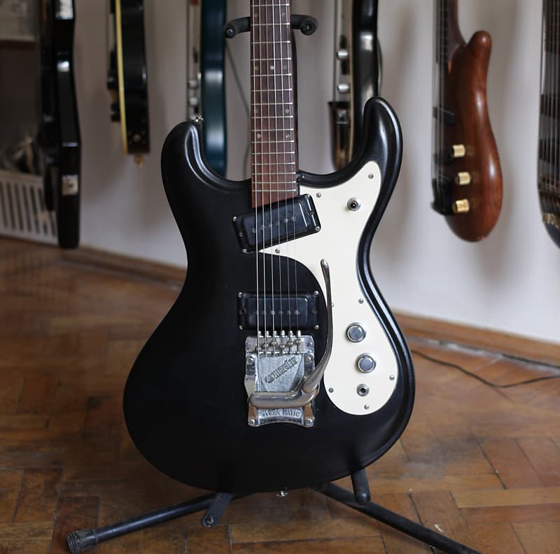 Morales Mosrite Rare Japan Offset! 1960's; Matte Black | Reverb