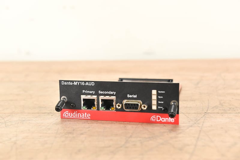 Audinate Dante-MY16-AUD 16-Channel Dante Network I/O Card | Reverb