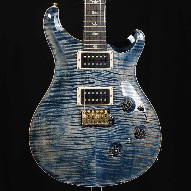 PRS Custom 24 Piezo 10-Top Electric Guitar - Faded Whale Blue | Reverb