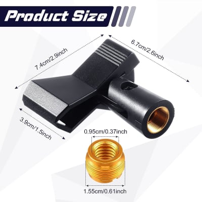 Mic Clips For Stands 4 Pieces Microphone Clip Holder With 4 | Reverb